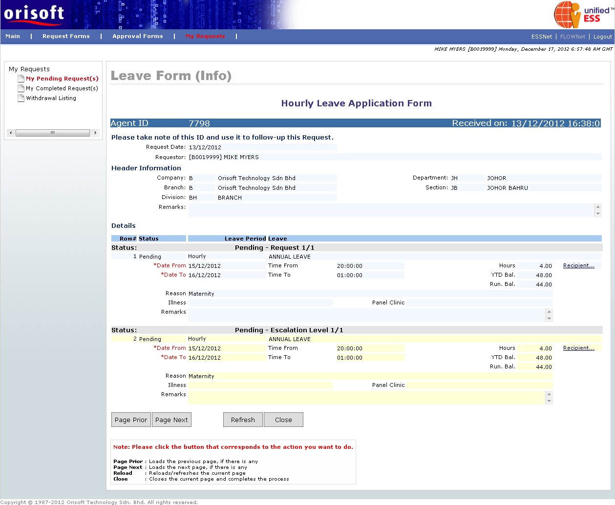 View Your Pending And Completed Application